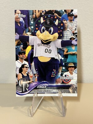 2018 Topps Opening Day Mascot Baseball Card Dinger #M-10 Colorado ...