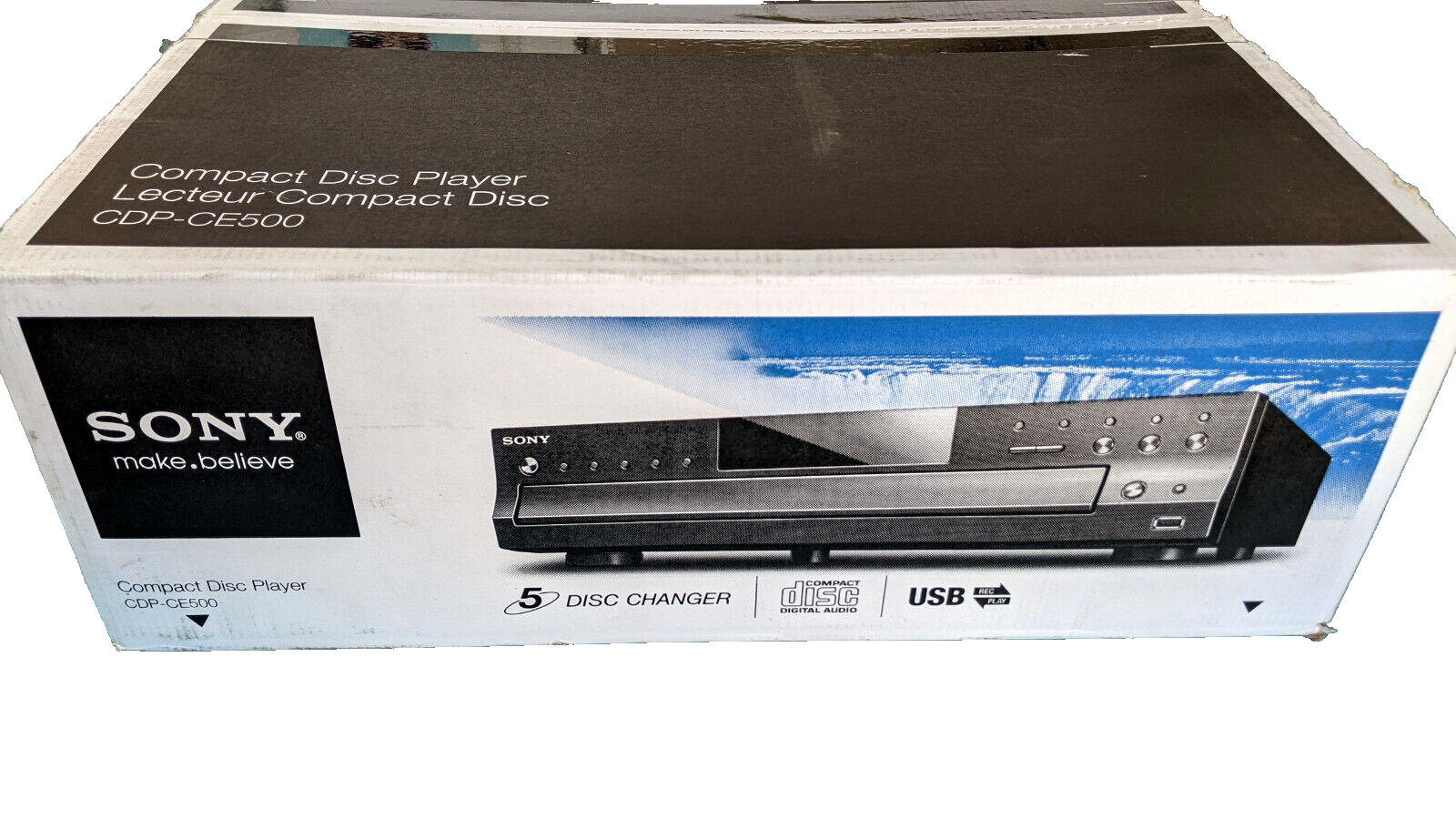 Sony CDP-CE500 CD Player 5 Disc Changer Compact Disc Player - New in ...