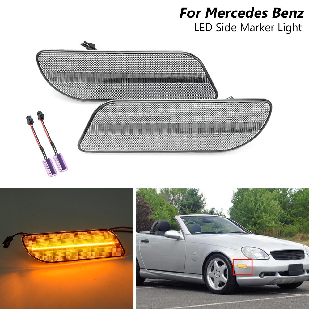 LED Bumper Side Marker Light for 97-04 Mercedes Benz SLK-Class R170 ...