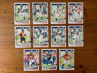 2023 Panini Donruss Denver Broncos Team Set (All 11 Cards) Factory Set ...