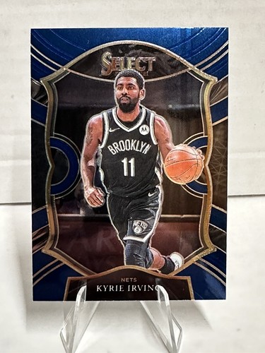 2020-21 Panini Select Blue Basketball Card #42 Kyrie Irving Brooklyn ...