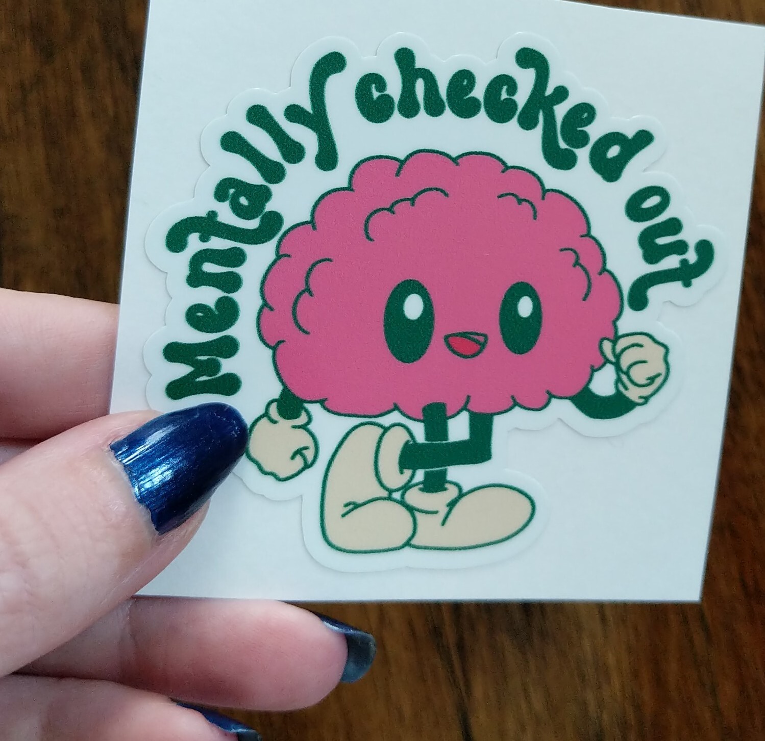 3" Mentally Checked Out Decal Vinyl Sticker Funny Life Cope Stress Teen ...