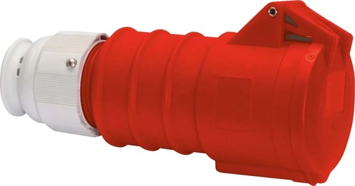 Bals Kupplung 5-polig 16A 400V IP44 rot Kunststoff Multi-Grip TE+ 6h ...