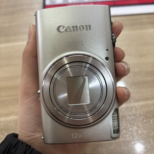 Canon IXUS 285 HS 12X Optical Zoom Digital Camera 20.2 MP Silver Built ...