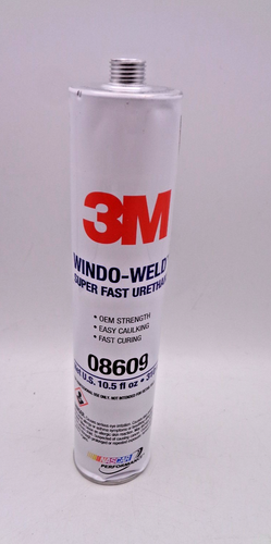 3M 08609 Window-Weld Super Fast Urethane, Black, 10.5 fl oz Cartridge ...