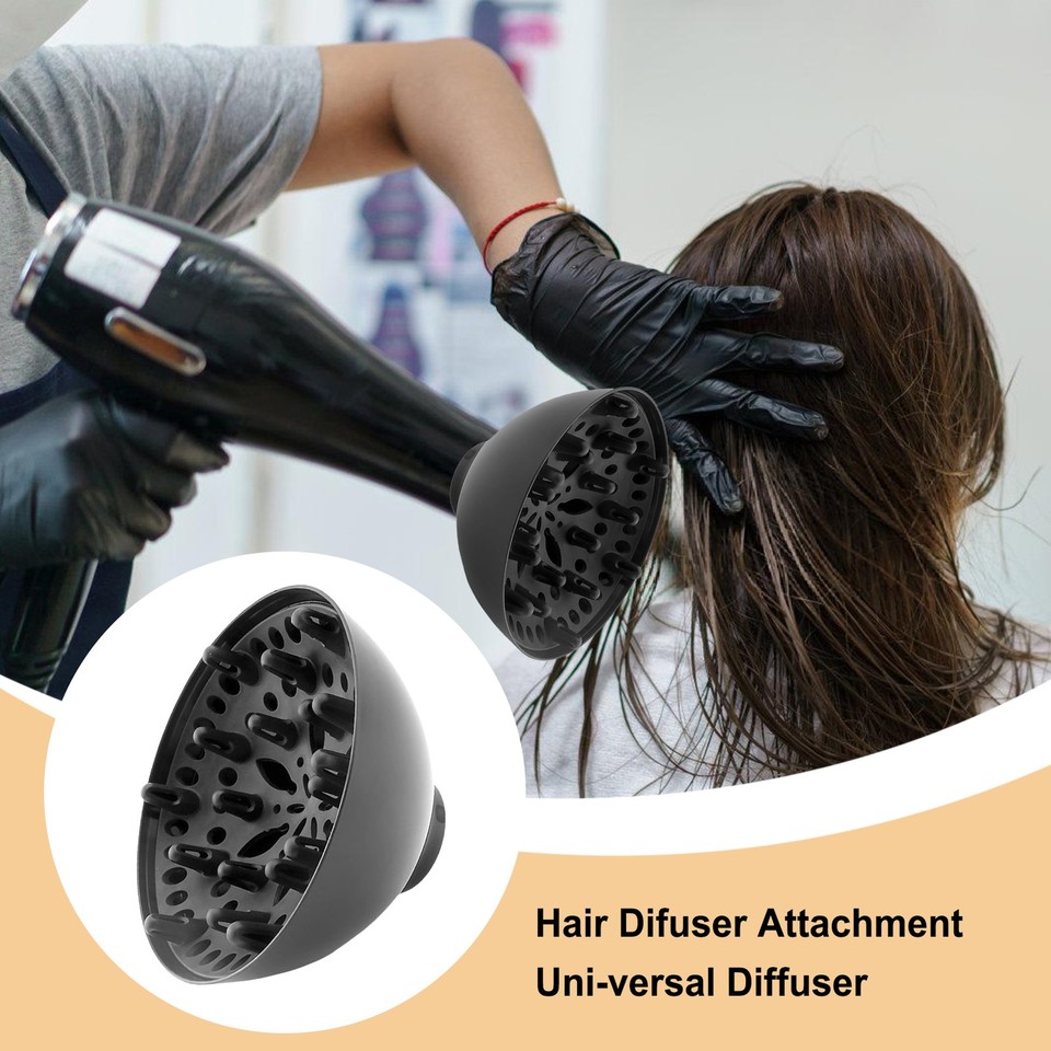 Hair Dryer Diffuser Universal Hair Diffuser Attachment For Curly & Wavy ...