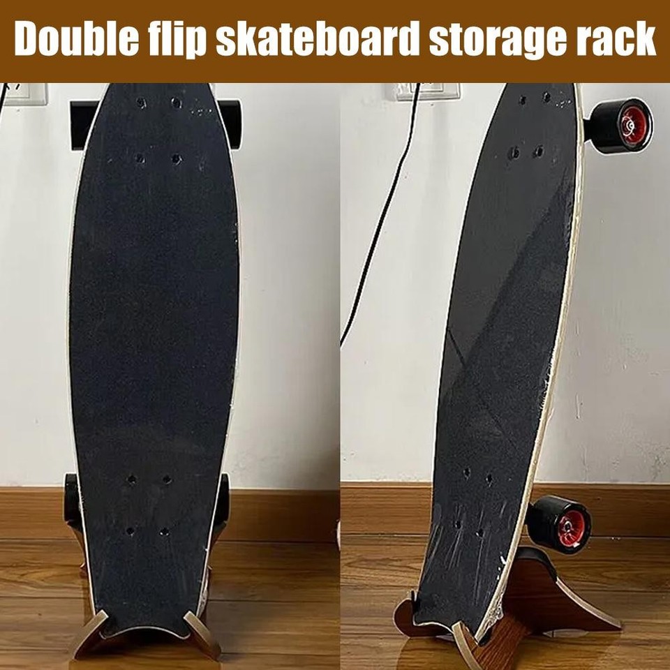 Skateboard Stand Wood Skateboard Display Stand, Skateboard Snowboard ...