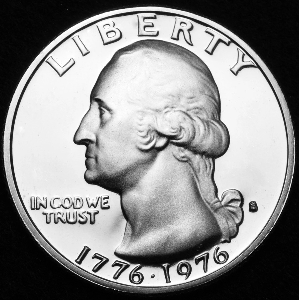 Rare Old 1776-1976 Washington US Quarter Dollar FROM PROOF SET ...