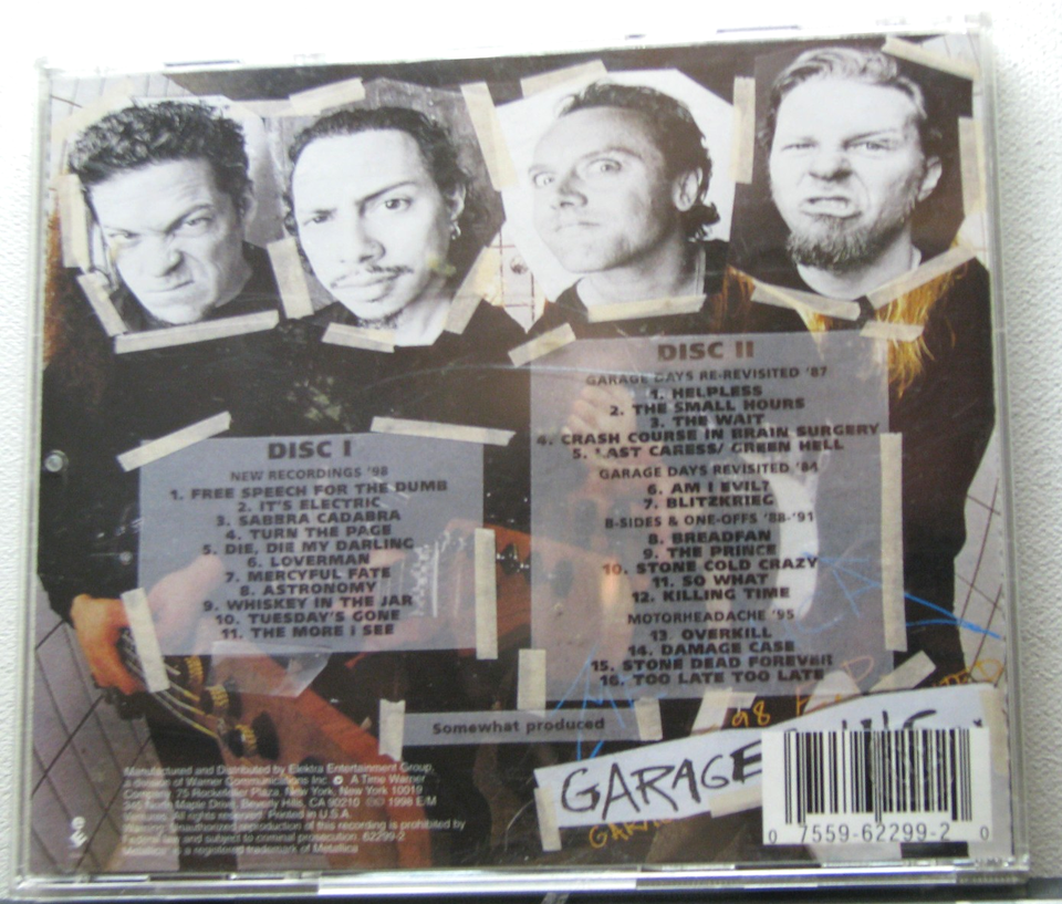 2 CD's --- METALLICA: GARAGE INC. | eBay