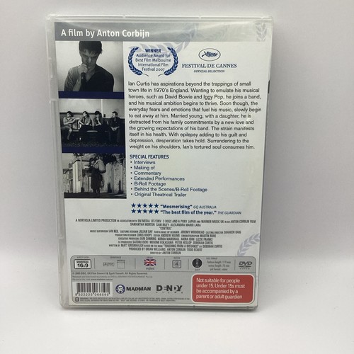 Control DVD 2007 Anton Corbijn Drama Film Samantha Morton Region 4 (B5 ...