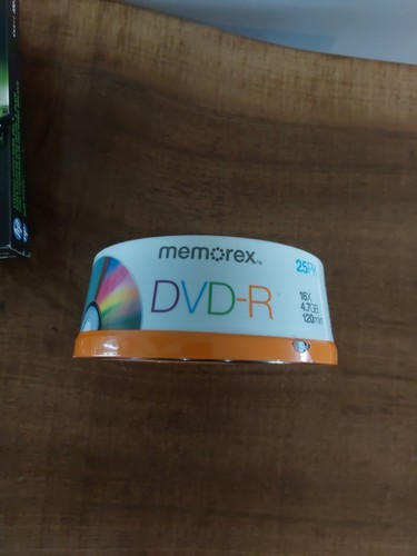 New Memorex DVD+R Writable Discs 25-Pk 16x 4.78 GB 120 minutes NOS ...