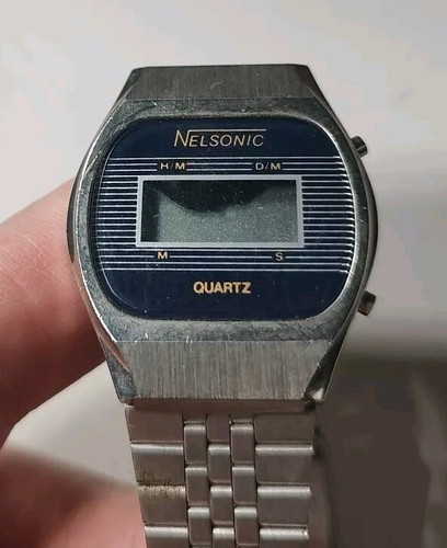 Wristwatch by Nelsonic Digital Display 1980s Tech Watch For Repair | eBay