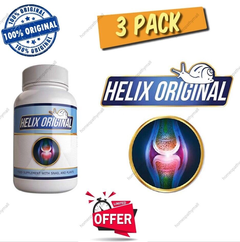 3 Pack HELIX ORIGINAL x 30 caps Natural Joint Support Supplement ...