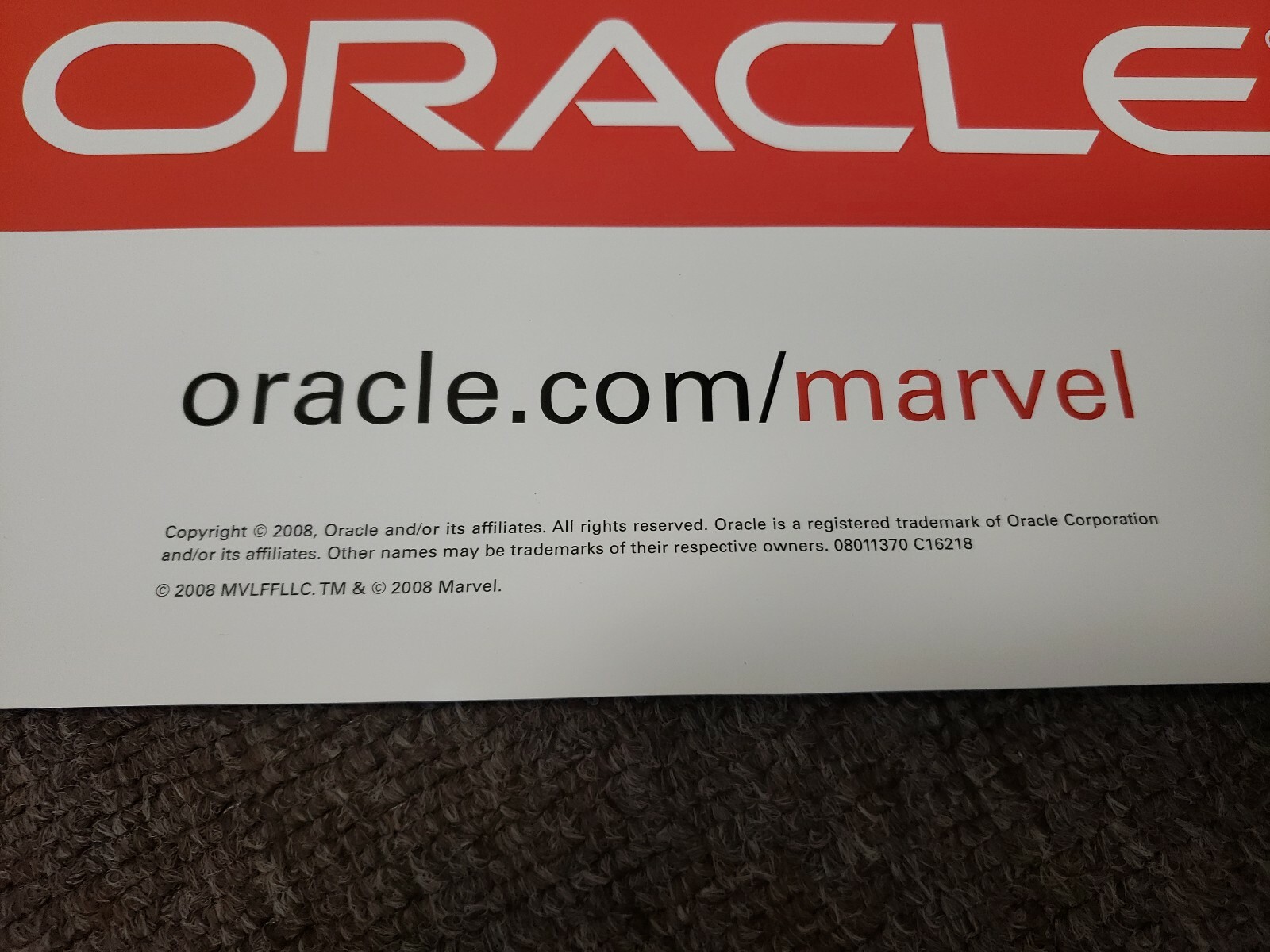 2008 Oracle Iron Man Poster Marvel Rare New 36" x 24" | eBay