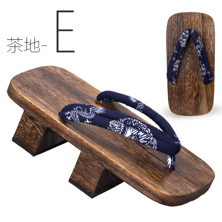 Geta Clogs Men JapaneseStyle Kimono Toe Shoes Anime Traditional Wooden ...