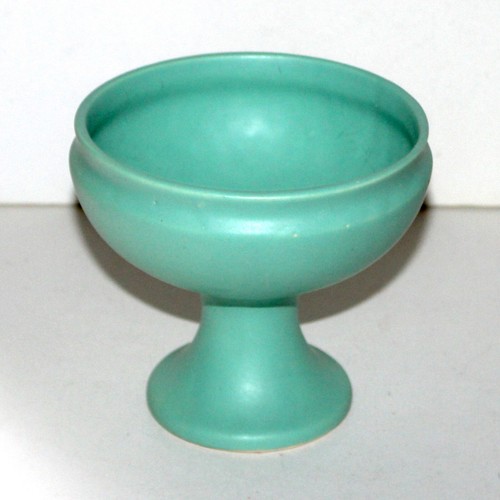 Vintage McCoy Floraline planter vase 461 green ceramic pedestal bowl ...