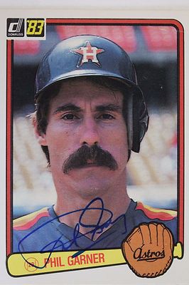 PHIL GARNER Houston Astros Pirates 1983 DONRUSS Autograph #270 Signed ...