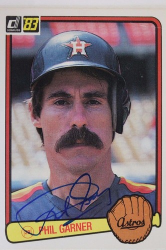 PHIL GARNER Houston Astros Pirates 1983 DONRUSS Autograph #270 Signed ...