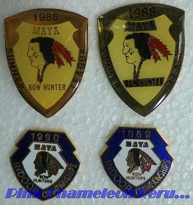 MAYA ARCHERS BOW HUNTER Summer League 86 88 89 & 90 Lapel Hat Pin ...