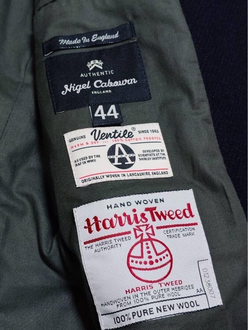 Nigel Cabourn Harris Tweed Mallory Tailored Jacket Blouson Nigel Cabourn Harris Tweed Mallory Tailored Jacket Blouson
