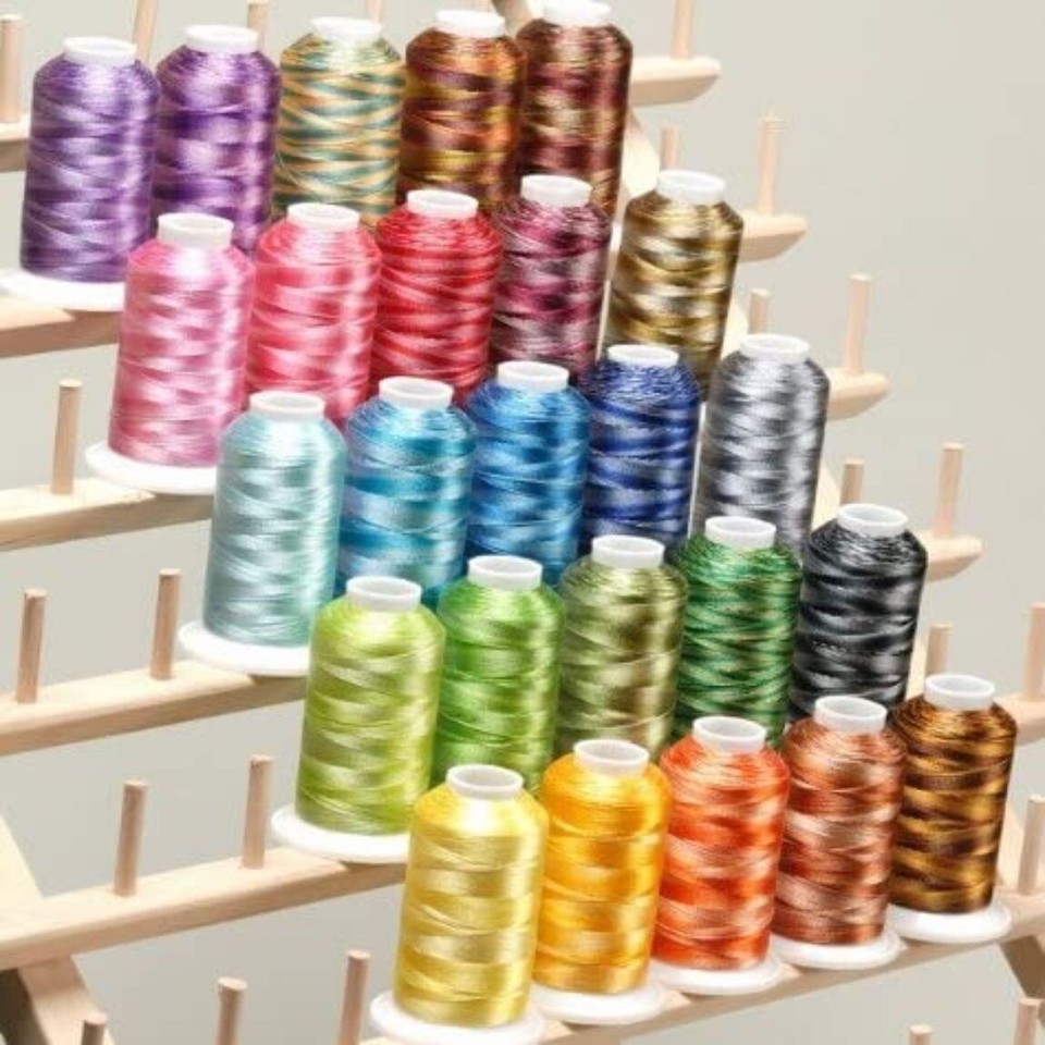 165 spools Polyester Embroidery Threads 40WT with Rack+Backing and ...