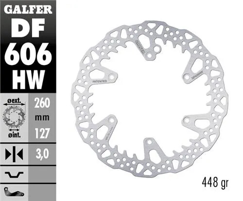 Husqvarna TC 125 1981-2025 Galfer Brake Disc Shark Fixed DF606HW | eBay