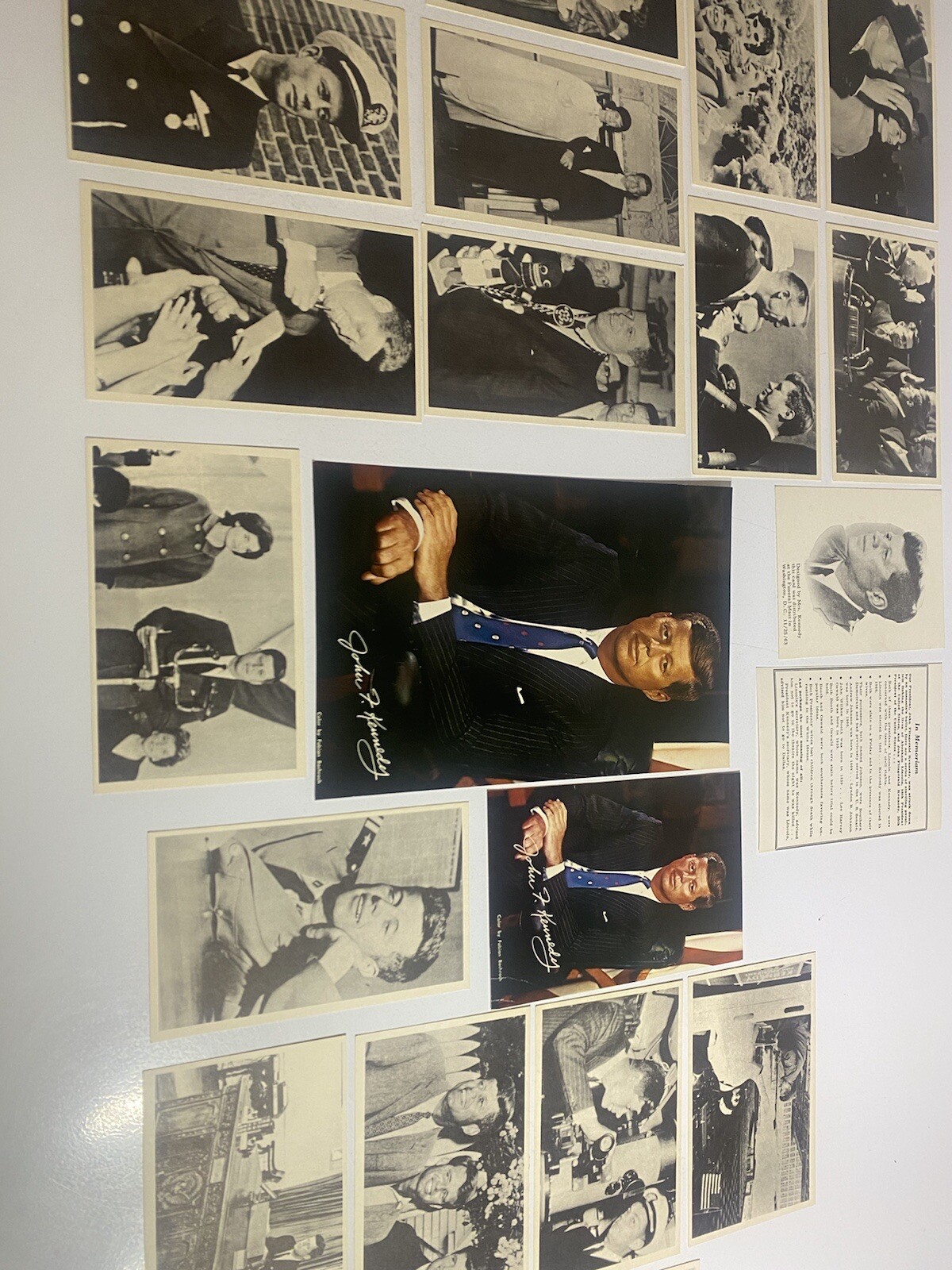 JFK Prayer Card/Lot with 2 Original Prints/ Photo Cards (Ron Hoskins ...