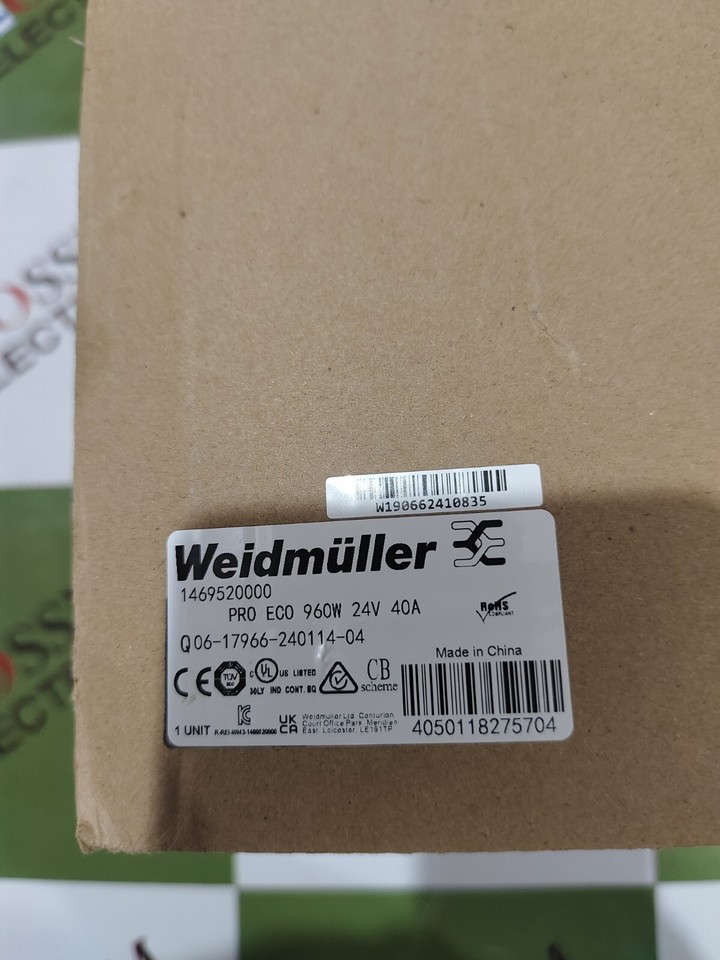Weidmuller PRO ECO 960W 24V 40A Switching Power Supply 1469520000 FAST ...