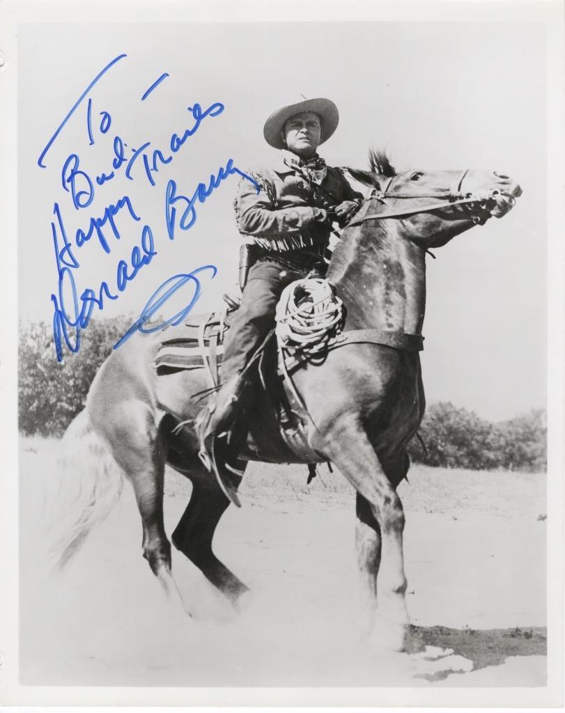 DONALD "RED" BARRY-ORIGINAL AUTOGRAPHED PHOTO-WESTERN-APPEARED IN ...