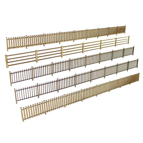 WWS OO Gauge Model Fences 1mm MDF 8 Pack - Railway Modelling 00 Scale ...