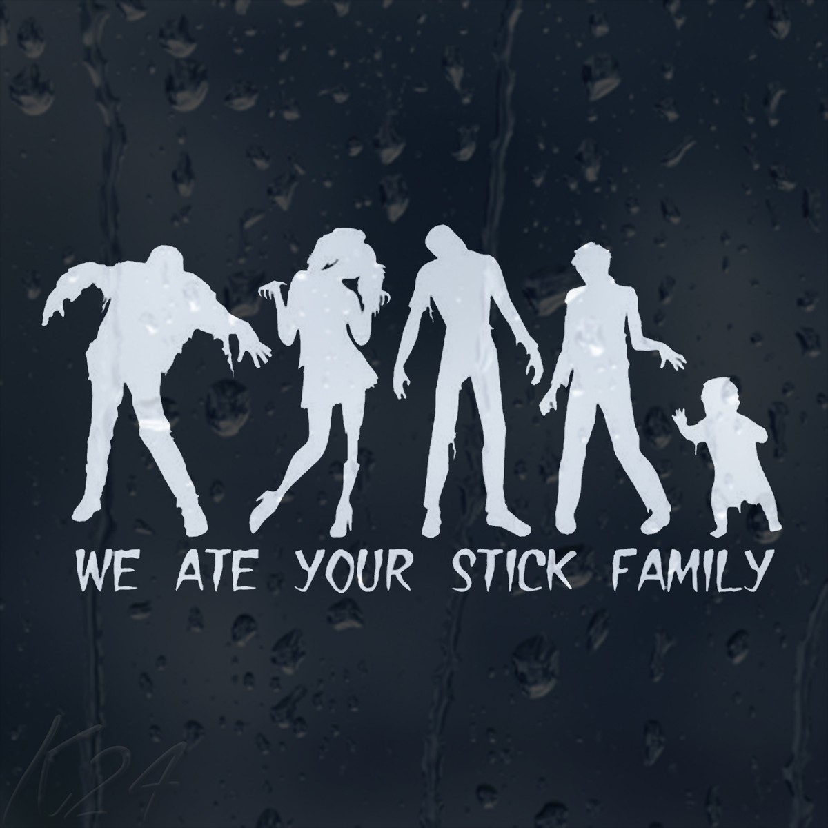 Zombie Stick Figures Family