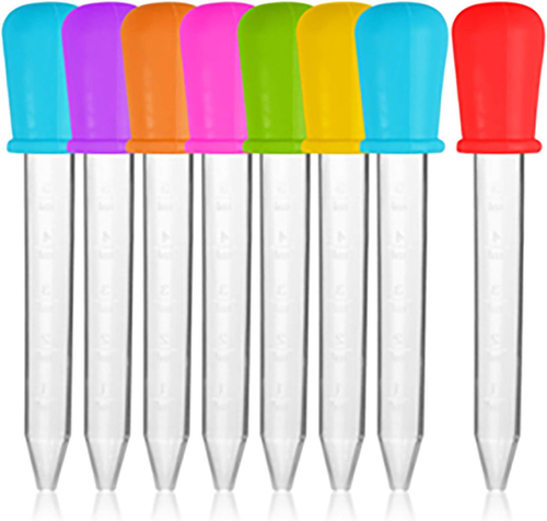 8 Pack Silicone Liquid Droppers Water Dropper,5Ml Clear Silicone ...