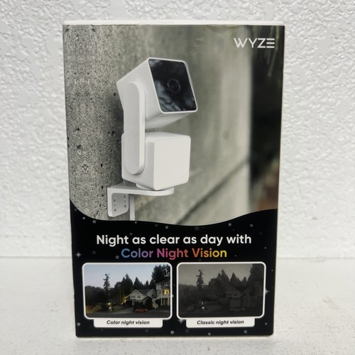 WYZE Cam Pan White V1 Indoor/Outdoor 1080p Wi-Fi Night Vision Security ...