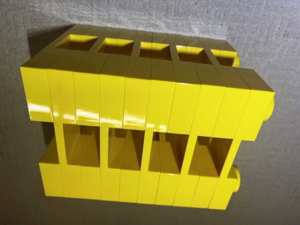 20 x Lego Stands for Minifigures Display Storage Case (Yellow) VGC ...