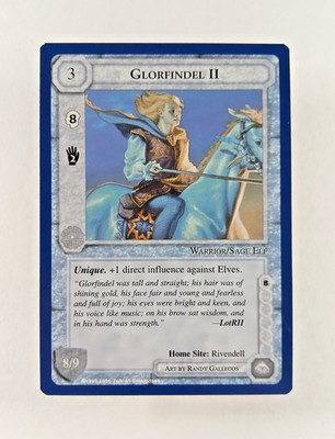 Glorfindel II - Middle Earth CCG card (1995 ICE) MECCG The Wizards ...