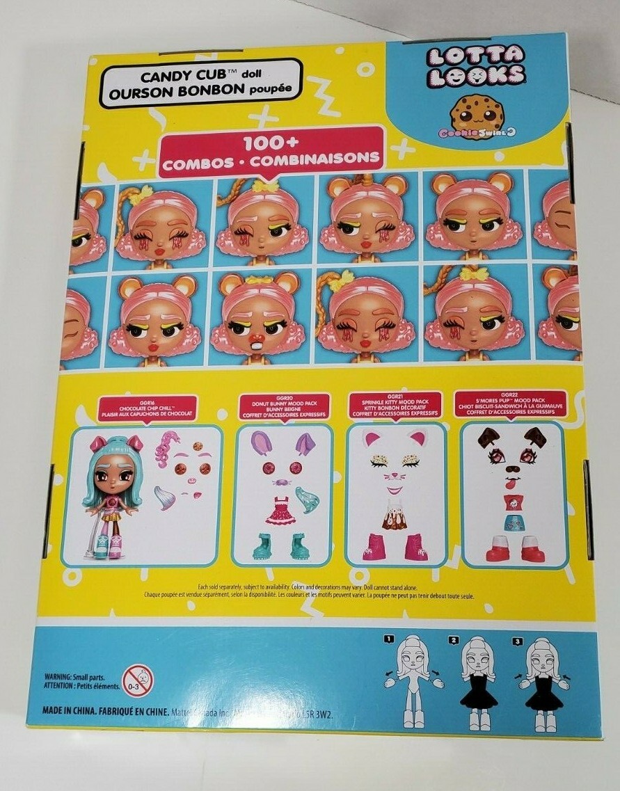 NEW 2019 Lotta Looks Doll Candy Cub Surprises Mattel Facial Expression ...