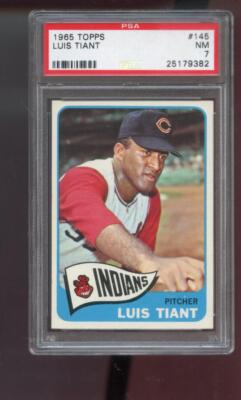 1965 Topps #135 Luis Tiant ROOKIE RC Indians NM PSA 7 Graded Baseball ...