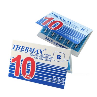 1x TMC 10strips For THERMAX Temperature Label 10 Level Range B 77-127°C ...