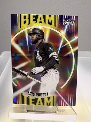 2022 Topps Stadium Club Chrome Luis Robert Beam Team BT-23 White Sox⚡️ ...