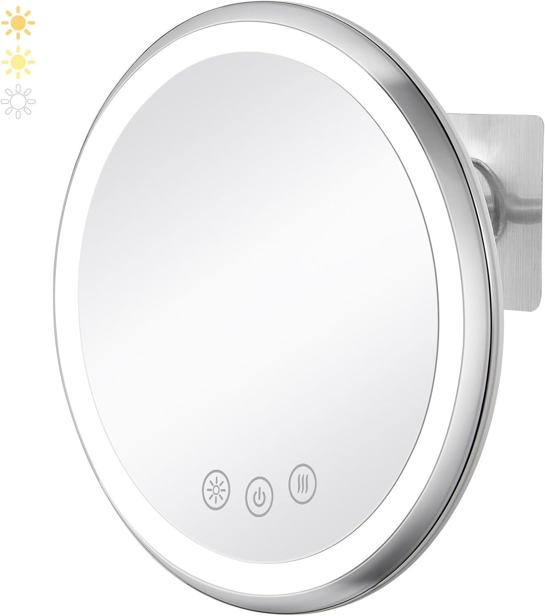 Adjustable Shower Mirror Mirrored Wall Installation Shower Glass