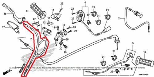 NEW OEM HONDA CRF110 CRF 110 FRONT BRAKE CABLE | eBay