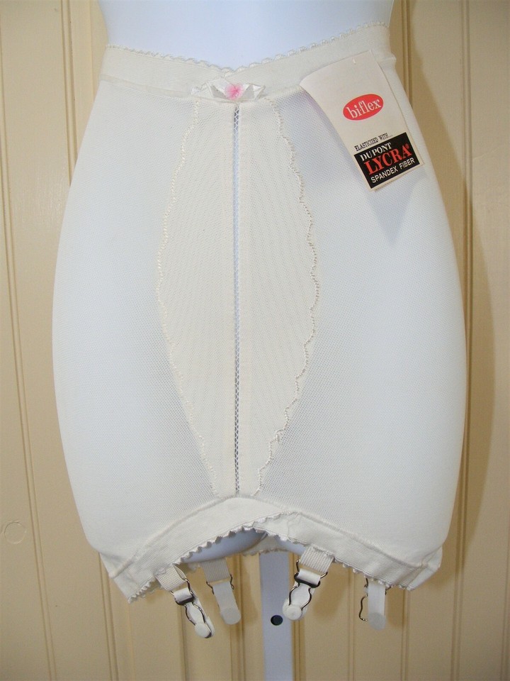 1950s GIRDLE XS 24-26 DEADSTOCK BOX BIFLEX OBG CORSET SHAPEWEAR VINTAGE ...