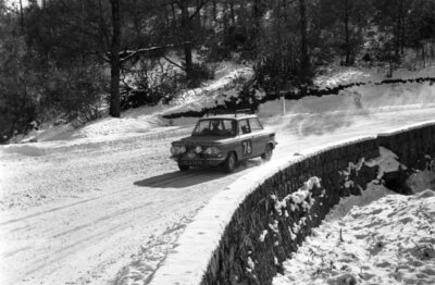 AT Lobb and Peter Valentine NSU 1966 Rally Car Motor Racing Old Photo 2 ...