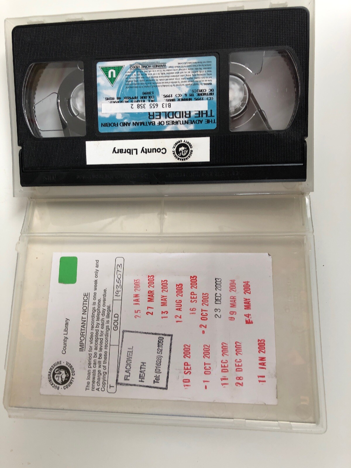 The Riddler - The Adventures Of Batman & Robin - VHS Video Tape ...