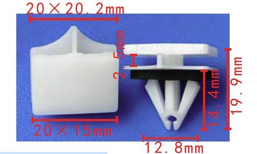 20PCS Fit FORD Lincoln Exterior Rocker Panel Molding Retainer ...