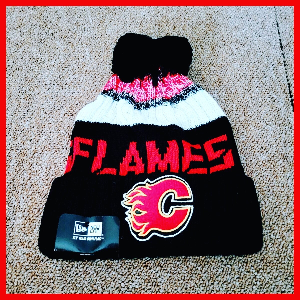 CALGARY FLAMES NHL HOCKEY BEANIE HAT. | eBay