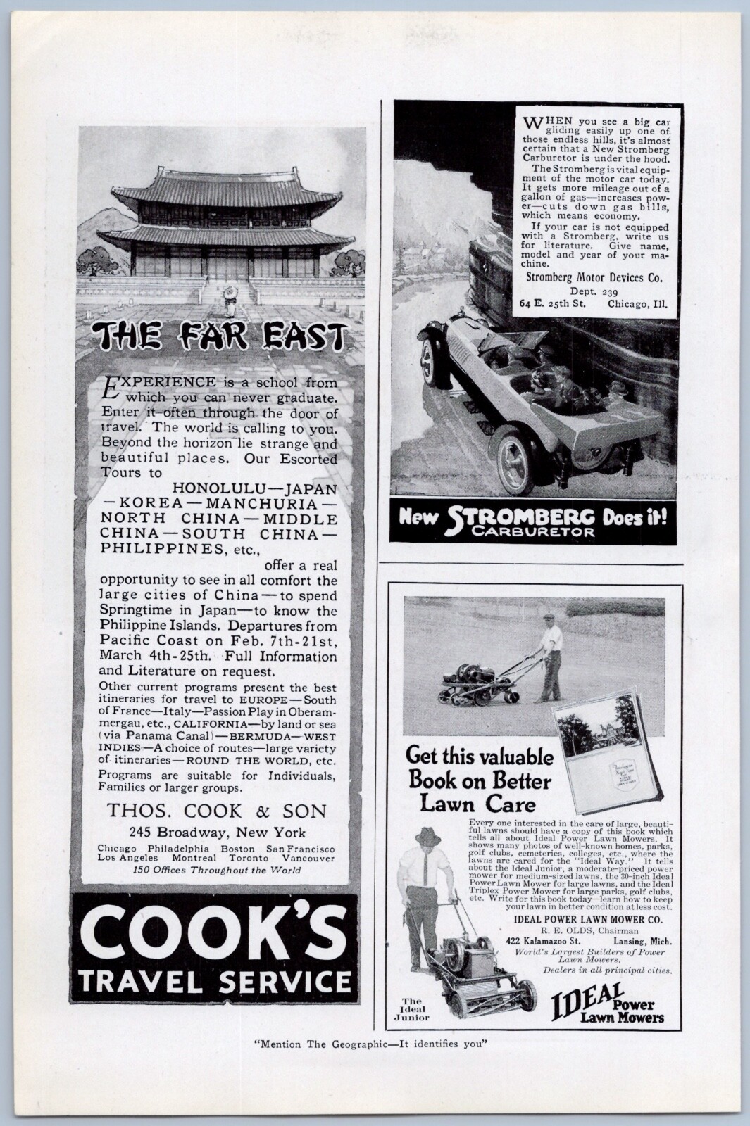 1922 Cooks Travel Service Vintage Ad Far East Japan China Korea ...