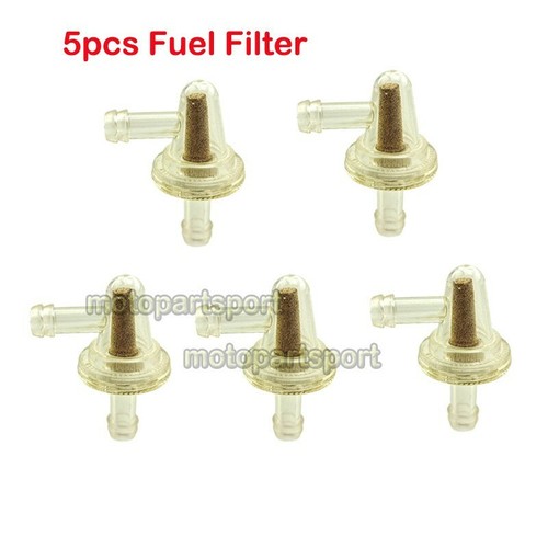 1/4" In Line Fuel Filter 90 Small Snowmobile Motorcycle Dirt Bike ATV ...
