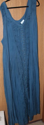 Holy Clothing - Trinity Maxi Overdress - 5X - Women's - Blue Divine | eBay