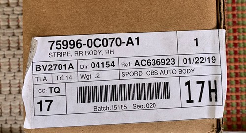 TOYOTA TACOMA TRD OFF ROAD DECAL EMBLEM STICKER OEM 75996-0C070-A1 | eBay